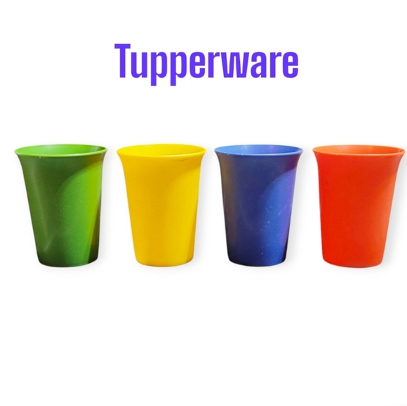 Tupperware | Dining | Vintage Tupperware Tumbler Collection In Vibrant ...